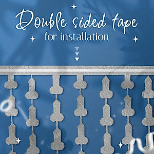 2 Pack Spicy Shining Silver Bridal Shower Backdrop - Foil Curtains - Creative Bachelorette Party Decorations - Bridal Shower Decor for Photoshoots - 3.3 x 6.6 Ft