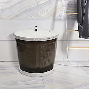 Portable Compact Spin Dryer,Portable Mini Washing Machine With Drain Hose, Spin Dryer Hand-Operated Dryer Combo For Dorms, Apartments, Camping
