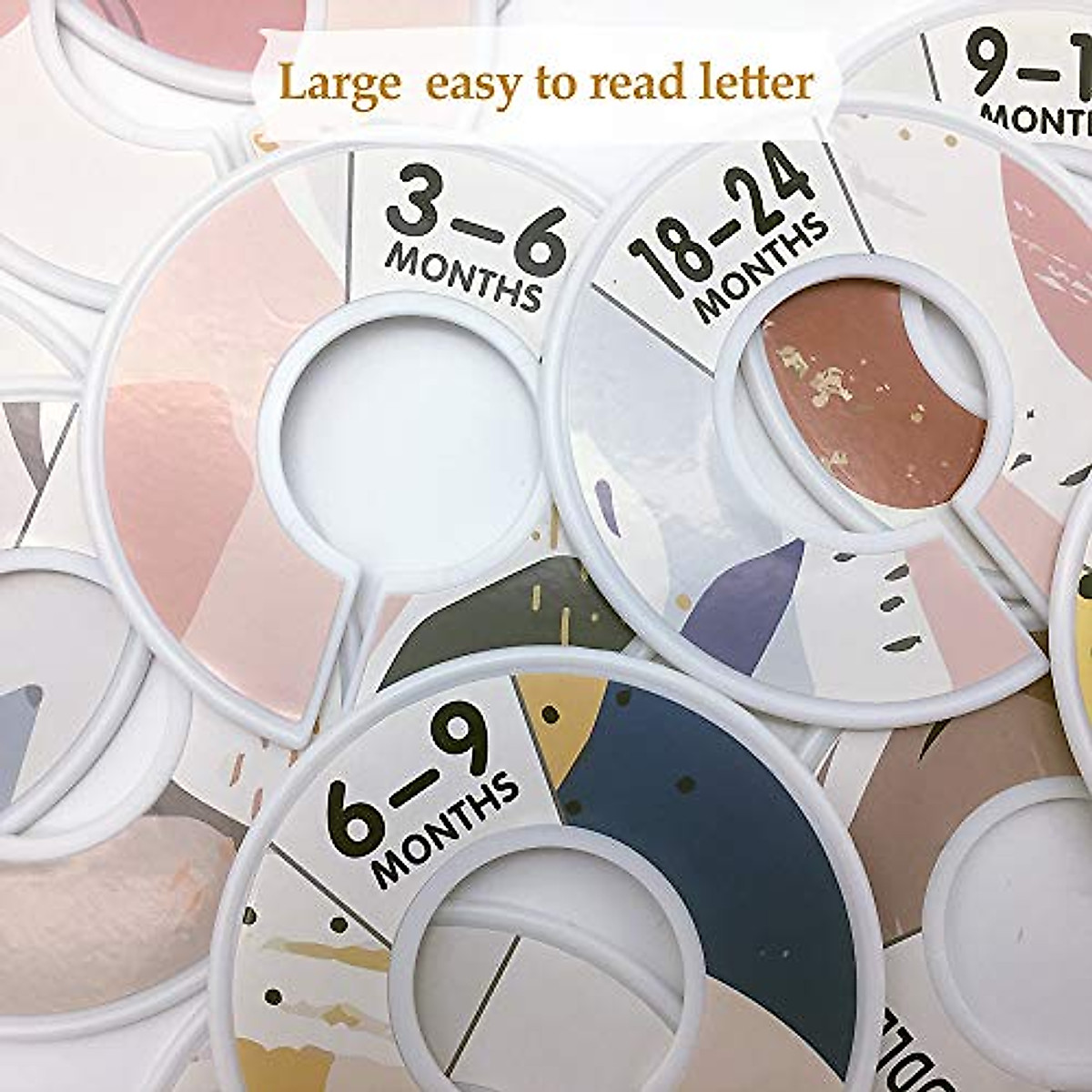 Baby Closet Size Dividers, Modern Graffiti pattern Unisex Nursery Closet Dividers, Closet Organizer, Nursery Decor & Baby Gift (Red)