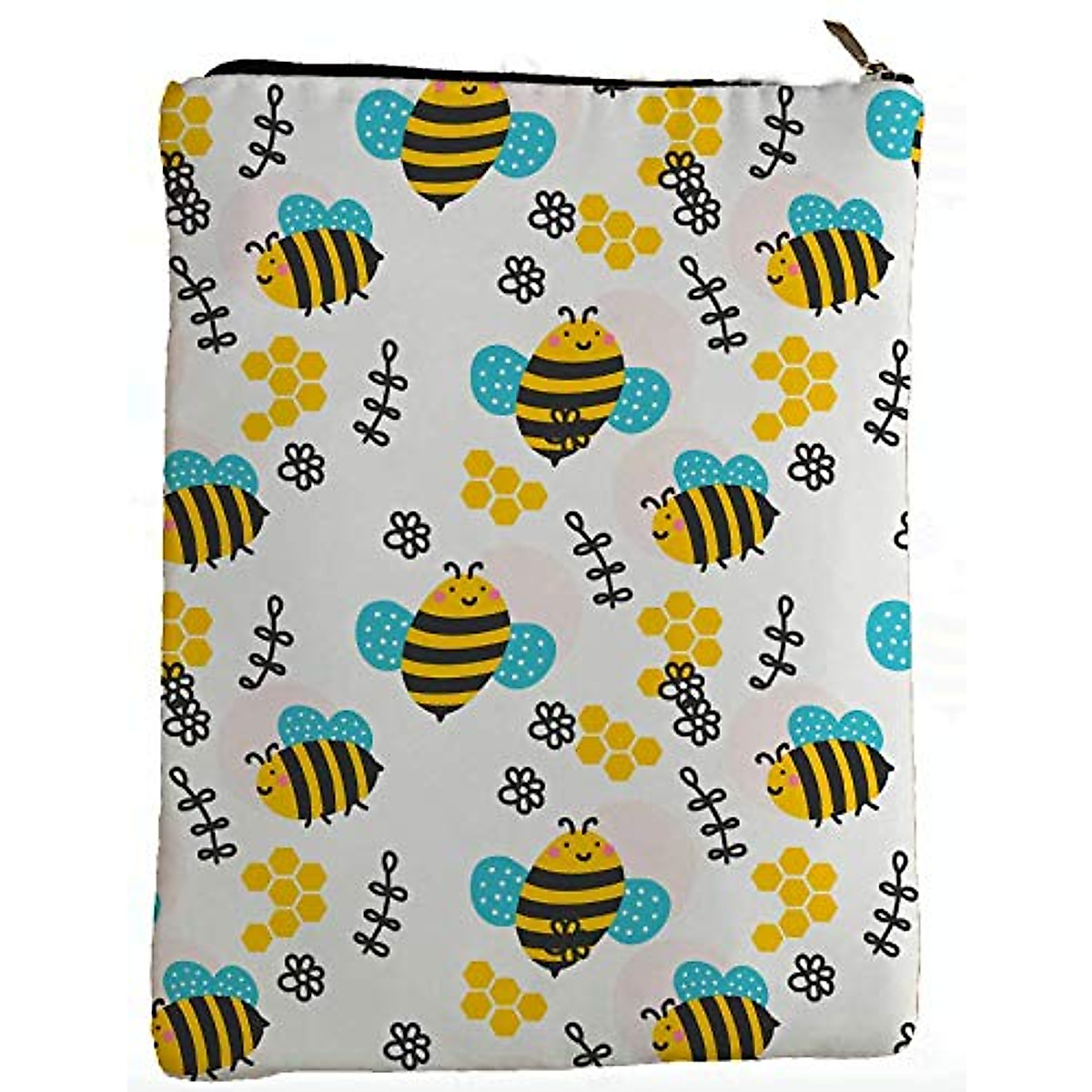 Bees Book Sleeve - Book Cover for Hardcover and Paperback - Book Lover Gift - Notebooks and Pens Not Included