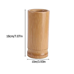 Zerodeko 3 pcs Kitchen Chopsticks Storage Holder Simple Kitchen Cutlery Bamboo Bucket