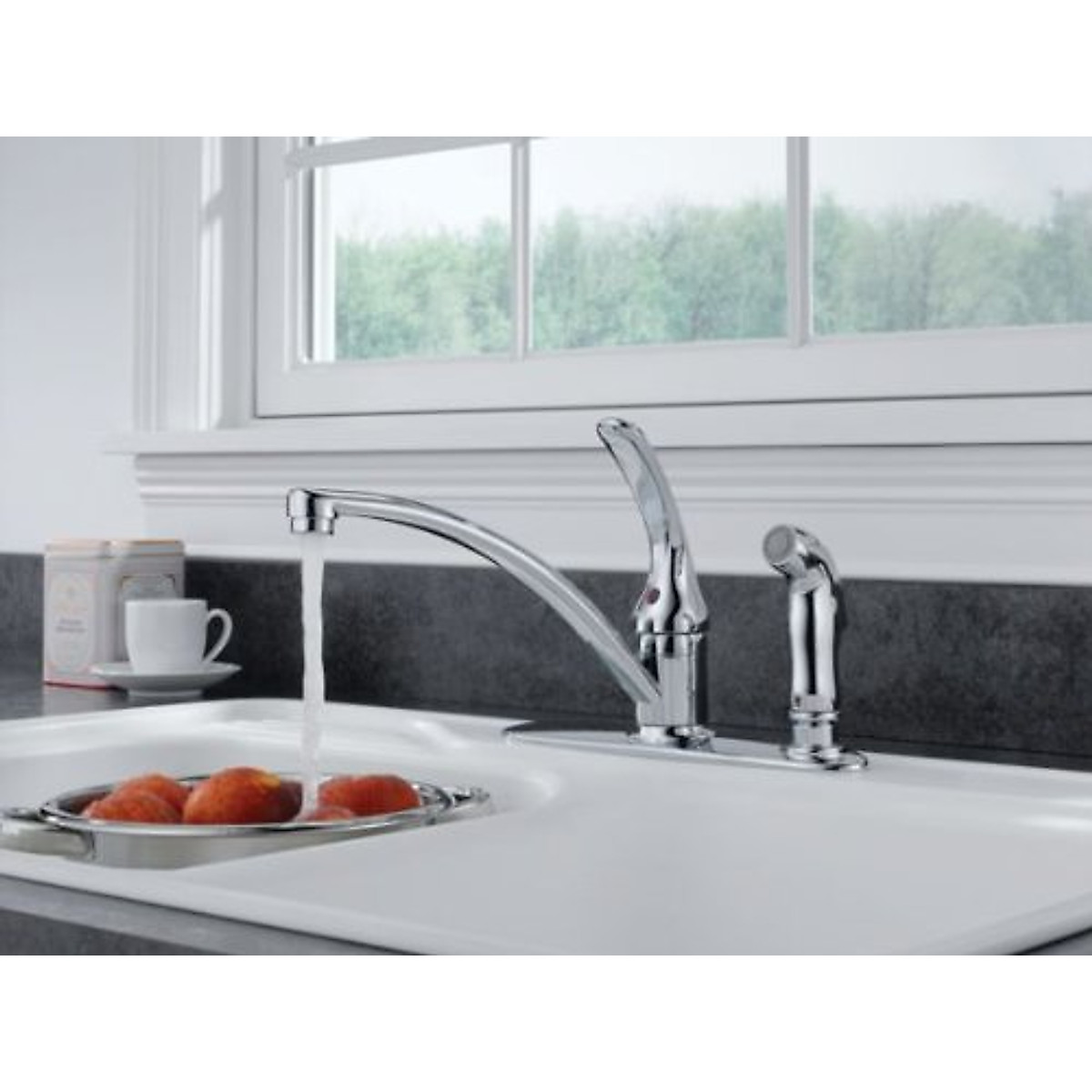 DELTA FAUCET B3310LF, 19.35 x 11.75 x 0.02 inches, Chrome