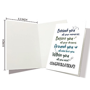 Nchigedy Cute Graduation Card for Her Him, High School or College Graduation Card, Medical Student or Nursing School Grad Gift