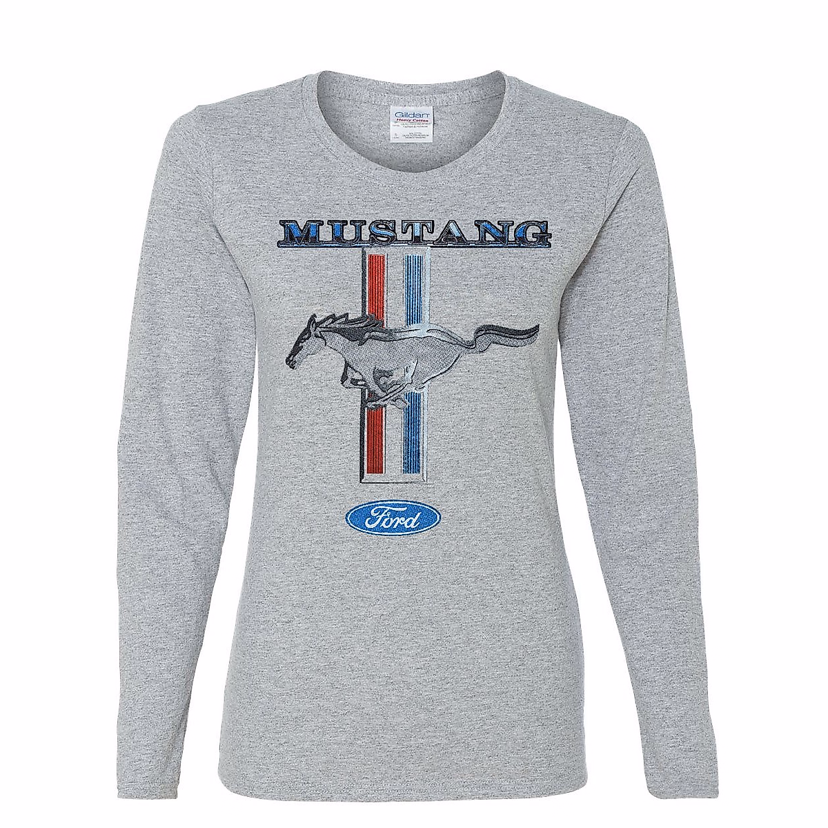 Ford Mustang Classic Women's Long Sleeve T-Shirt Grey Small
