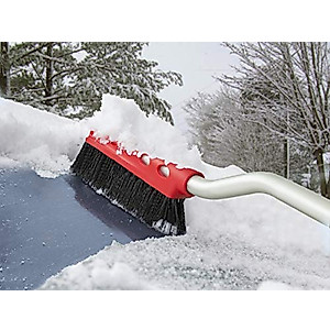 Mallory USA 999CT Snow Brush, Fixed Head, Aluminum, 35-1/2In, Assorted Colors