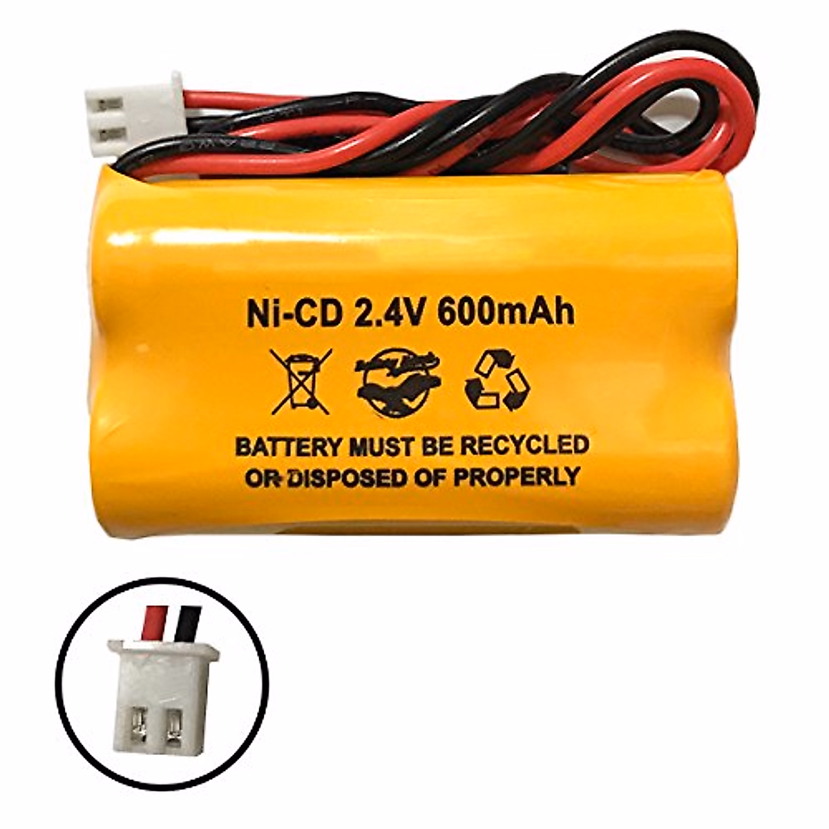 2.4v 400mah BST Battery Replacement Exit Sign Emergency Light Exitronix ...