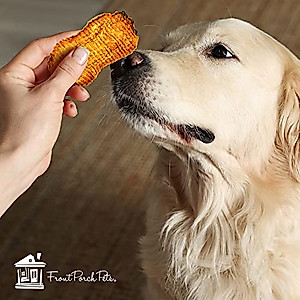 Sam's Yams Sweet Potato Dog Treats, Healthy Dog Treats for Small, Medium, and Large Breed Dogs - Made in USA, High Fiber, Vegan Dental Chews - Veggie Rawhide, Sweet Potato Dog Chewz, 14oz(Pack of 3)