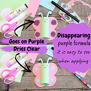 Mr. Pen- Disappearing Purple Glue Sticks, 8 Pack, Washable, Glue Sticks, School Glue Sticks, Glue Sticks for Kids, Purple Glue Sticks, School Glue, Kids Glue Sticks, Scrapbooking Glue, Craft Sticks