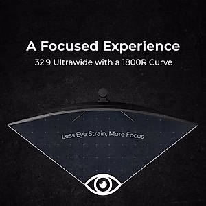 Deco Gear 49" Curved Ultrawide 5K Gaming Monitor, 32:9, 120 Hz, 101% NTSC 100% sRGB, Adjustable, Home Office and Entertainment Workstation