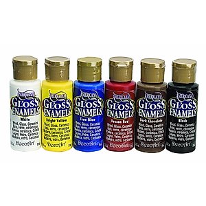DecoArt DASK269 Americana Gloss Enamels Primary Sample Pack