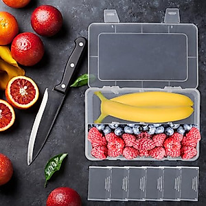 Tamnjvrr 3 Pcs Snack Box Container Snack Box 8 Compartments Snack Containers Reusable Meal Prep Containers Removable Dividers,Dishwasher Safe