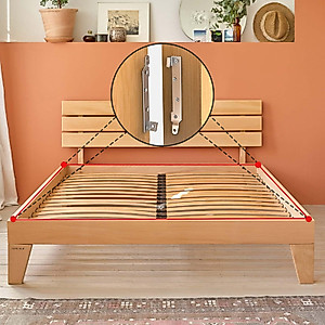 Pisman Bed Frame Bed Post Double Hook Slot Bracket