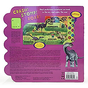 Crash! Stomp! Roar! Let's Listen To Dinosaurs! 10-Button Sound Book, Gifts For Little Dino Lovers