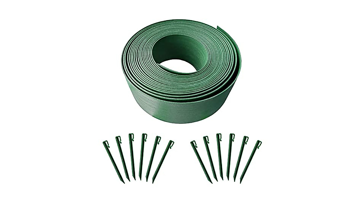 MTB Landscape Edging Coil Kit - 40ft Garden Border with Spikes