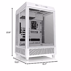Thermaltake Tower 500 Snow Edition Vertical Mid-Tower Computer Chassis Supports E-ATX CA-1X1-00M6WN-00