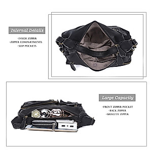 Angel Barcelo Cross body Shoulder Bag Women Soft Leather Purses and Handbags (Purple)