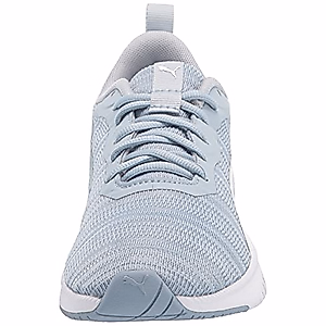 Puma Women's Flyer Flex Running Shoe, Blue Fog-Metallic Silver, 6.5