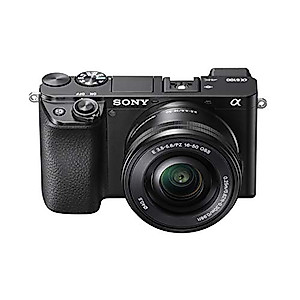 Sony Alpha A6100 Mirrorless Camera with 16-50mm Zoom Lens, Black (ILCE6100L/B) (Renewed)