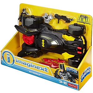 Fisher-Price Imaginext FGC31 Dc Super Friends Legends of Batman Deluxe Batmobile, Black/Yellow