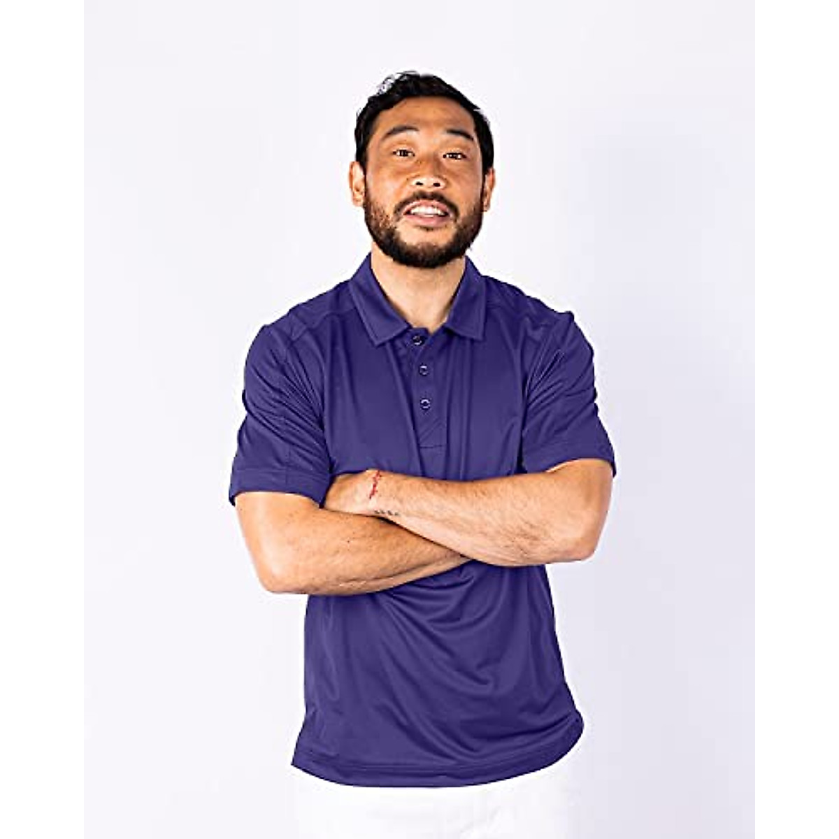 Cutter & Buck Prospect Textured Stretch Mens Big & Tall Polo, College Orange, XLT