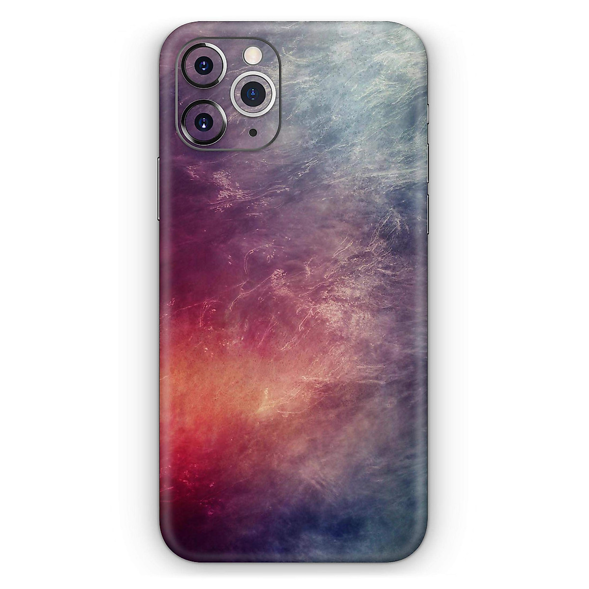 Design Skinz Abstract Fire & Ice V19 - DesignSkinz Protective Vinyl Decal Wrap Skin Cover Compatible with The Apple iPhone XR (Full-Body, Screen Trim & Back Glass Skin)