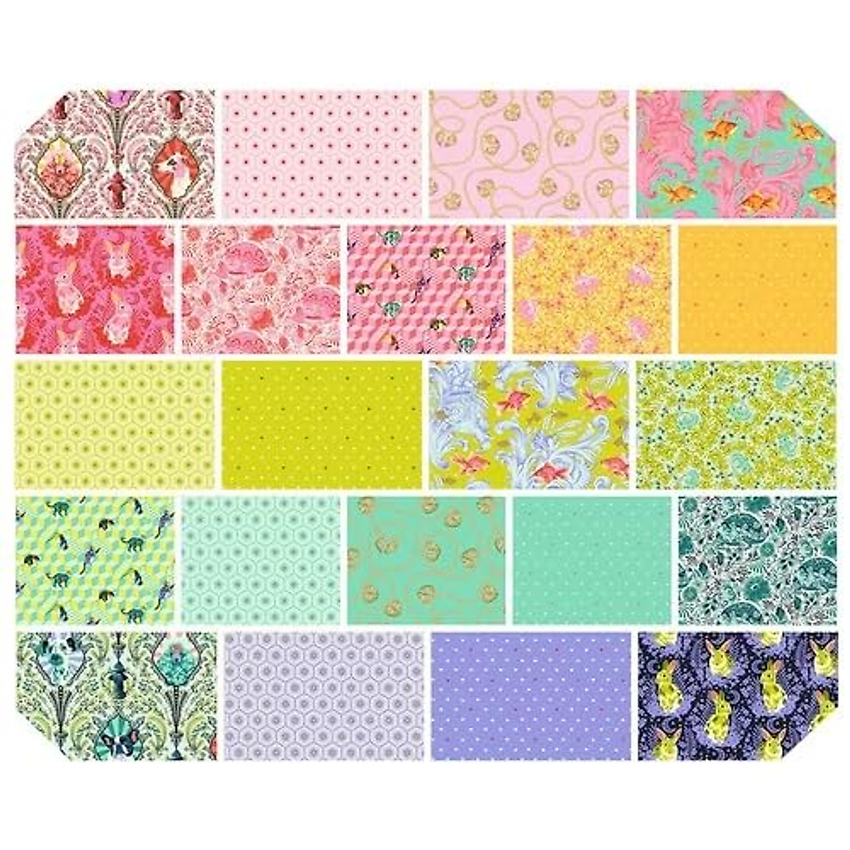 Free Spirit Besties by Tula Pink FB4FQTP Besties Fat Quarter Bundle - 22 pcs Fabric