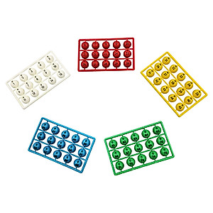 SEETOOOGAMES Deluxe Bingo Game Set - 8 Inch Metal Cage, 50 Paper Cards, 600 Colorful Clear Chips, Bingo Balls and Plastic Master Board, Great for Adults Large Groups, Familiy Games Nights Parties