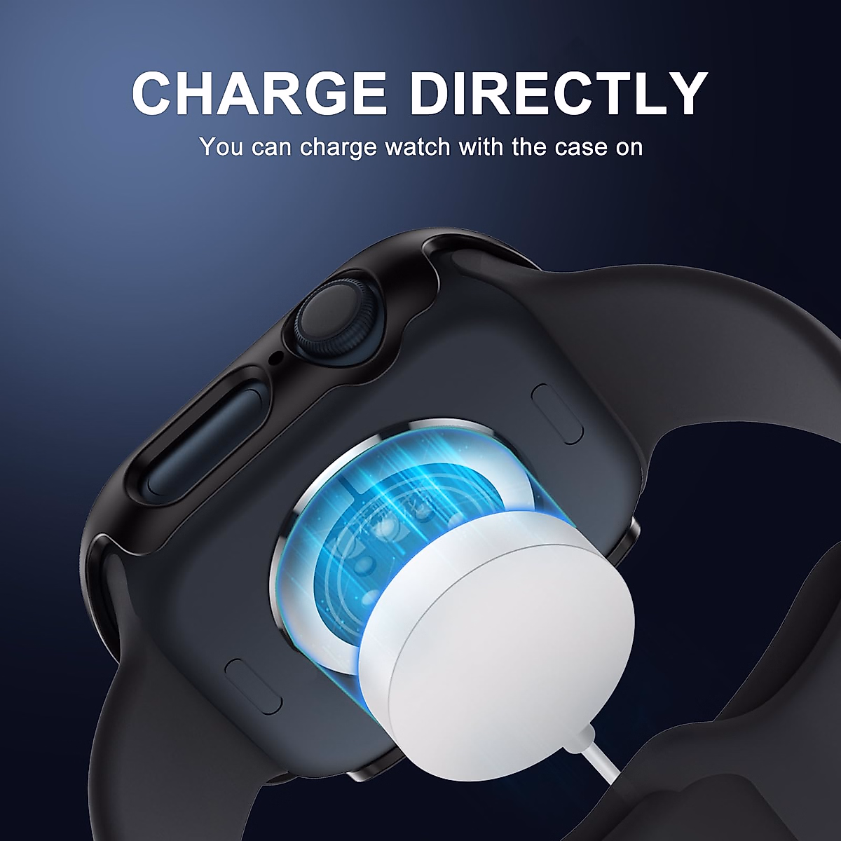 12 Pack Case with Tempered Glass Screen Protector for Apple Watch 44mm SE 2 Series 6 5 4 SE, Cuteey Full Protective Matte PC Cover for Iwatch 44mm Accessories