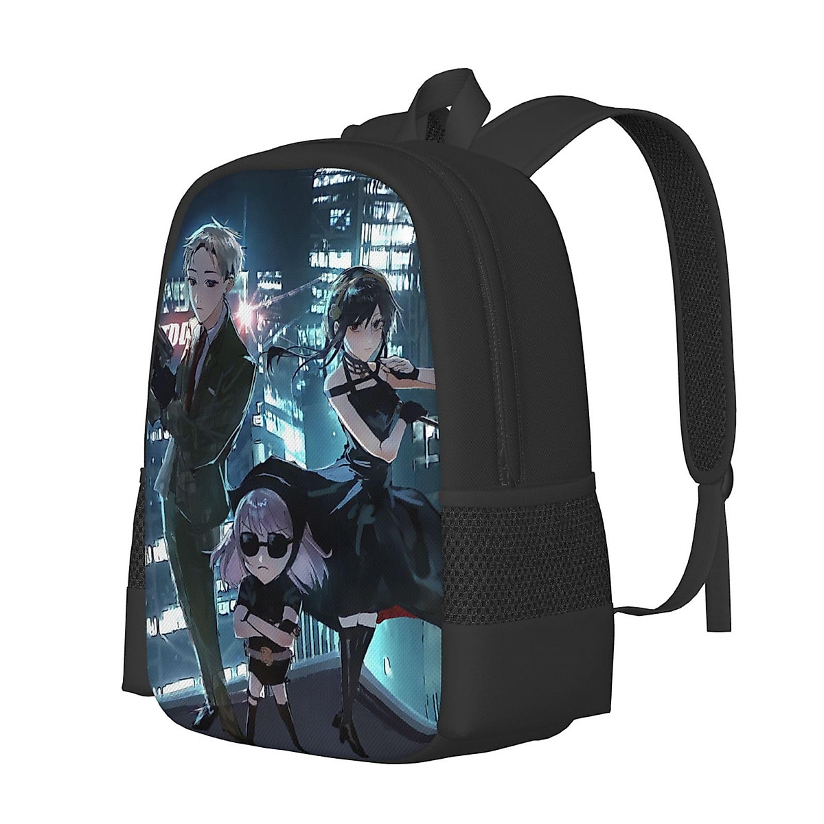 MAPH S-PY Cartoon Family Backpack Fashion 3D Printed Classical Travel Bags Big Capacity Lightweight Laptop Backpacks Anime Daypack Adjustable Straps Bag For Men Women