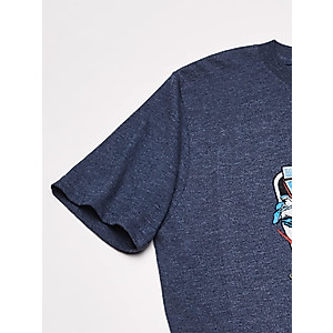 STAR WARS boys Classic Battle Logo Graphic Tee T Shirt, Navy Heather, X-Large US