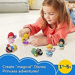 Fisher-Price Disney Princess Gift Set by Little People, 6 Character Figures for Toddlers and Preschool Kids Ages 18 Months to 5 Years [Amazon Exclusive] & Disney Frozen Elsa & Friends by Little People