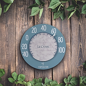 La Crosse 104-120B 8-Inch Geometric Floating Dial Thermometer
