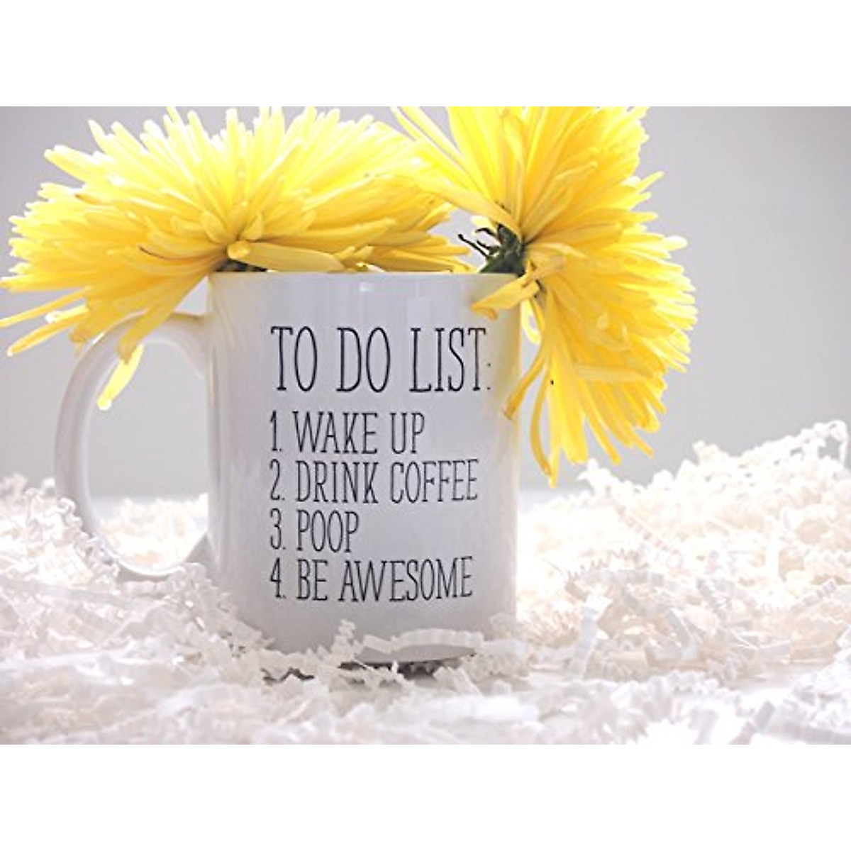 To Do List Wake Up Drink Coffee Poop Be Awesome Funny Quote Coffee Mug, Motivational Mug, Fun Mugs, Funny Gift (11oz)