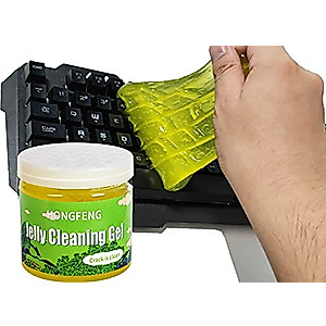 HonenF Jelly Cleaning Gel,Universal Cleaning Gel for Car and Keyboard,Car Cleaning Putty,Cleaning Gel for Car Detailing,Dust Cleaning Gel for Car,Car Interior Cleaner,Car Vent Cleaner