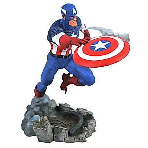 Diamond Select Toys Marvel Gallery VS: Captain America PVC Figure, 10 inches