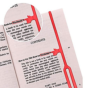 Silicone Finger Bookmarks, 10 pcs Silicone Finger Point Bookmarks Elastic Book Mark Strap Home School Office Supply for Adults and Kids