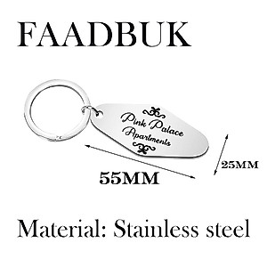 FAADBUK Coraline Inspired Keychain Pink Palace Apartments Coraline Pink Palace Hotel Keychain (Pink Palace Apartments)