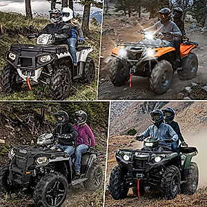 kemimoto ATV Rack Pad, Four Wheeler Rack Seat Cushion for Passenger Compatible with Fourtrax Foreman Rancher Kawasaki Brute Force Recon, Black