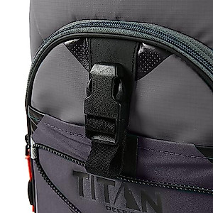 Titan Deep Freeze Backpack Cooler - 24 Can Cooler Bag Insulation, Sharkskin Gray