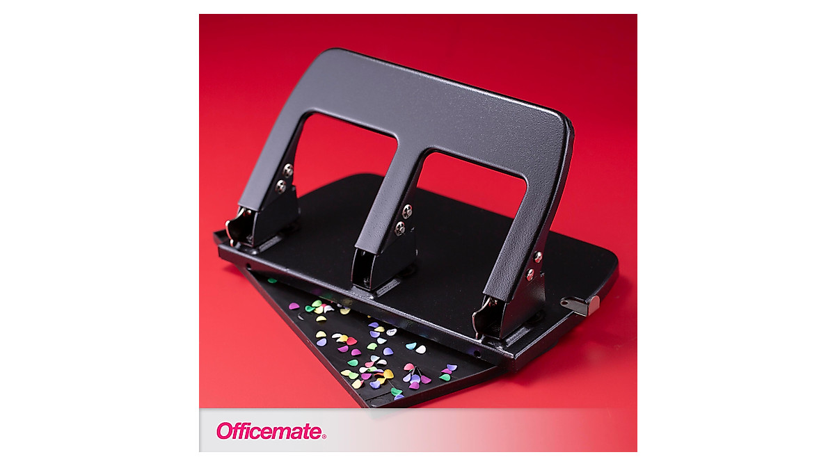 Officemate Medium Duty 3 Hole Punch - Easy Office Document Punching