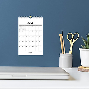 CRANBURY 2023 Small Wall Calendar - (5.5x8.5"), Mini Notepad Calendar, Little Wall Calendar 2023 for Desk, Fridge, or Bulletin Board, Includes Stickers