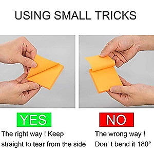 (16 Pack) ZCZN Sticky Notes 3x3 Inches, 1600 Sheets 8 Bright Color Self-Stick Note Pads, Easy to Post for Office, Home, Meeting, School