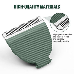 Green Replacement Blades for Meridian Trimmer, Hygienic Ceramic Replacement Blades Compatible with Meridian Body Trimmer (Onyx & Sage), 2 Pack