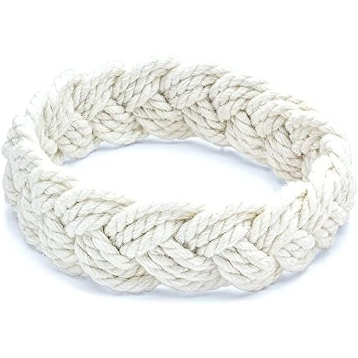 World End Imports Medium White Sailor Knot Bracelet