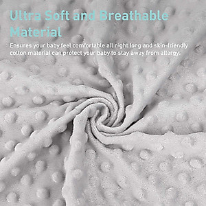 Ultra Soft Minky Dots Plush Changing Table Covers and Travel Baby Changing Pad with Wipes Pocket