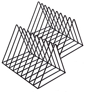 Yazoo Metal Vinyl Record Holder for Albums 2-Pack - Magazine Rack Magazine Holder Vinyl Holder Stand - Vertical Desktop Desk File Organizer Book Holder Folder File Sorter - Vinyl Storage Rack for LP, Photograph Prop