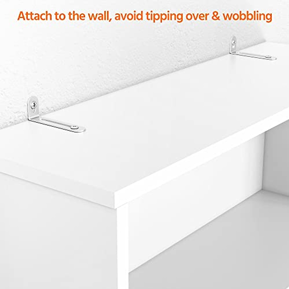 Yaheetech Over The Toilet Storage, Taller Bathroom Organizer Space-Saving Storage Cabinet with Adjustable Shelves and Double Doors, 77 in H, White