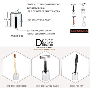 DEDGE Safety Razor Alloy Stand For Bathroom Accessory