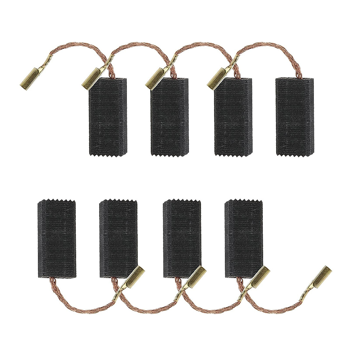Micro Traders 4 Pairs of Angle Grinder Carbon Brushes 5x8x17mm 1607014116 Compatible with Bosch PWS7-115 GWS9-125 S4B GWS500 GWS650 PWS500 PWS550 Power Tool Replacement Accessories