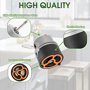 RP50587 Cartridge Valve Replacement for Delta Faucet Single Handle Kitchen and Lavatory Shower Faucets 36mm with Allen Wrench